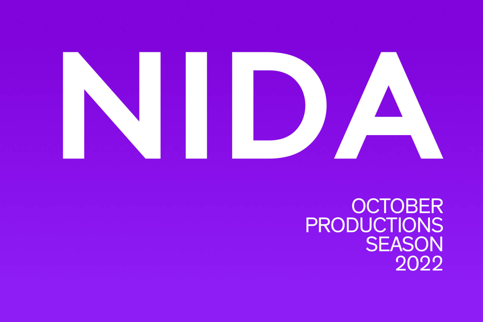 October Season 2022 – The National Institute of Dramatic Art (NIDA)