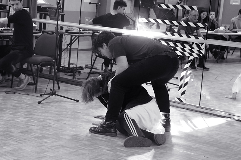 In rehearsal with Professor Robert Schuster from Ernst Busch Academy ...